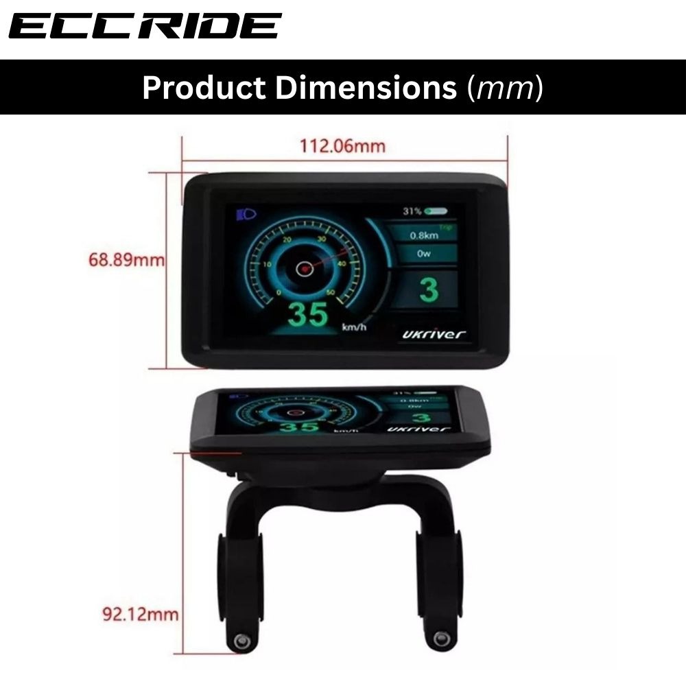 Display UKC1+ (5-Pins, 24V-72V, USB Charging)